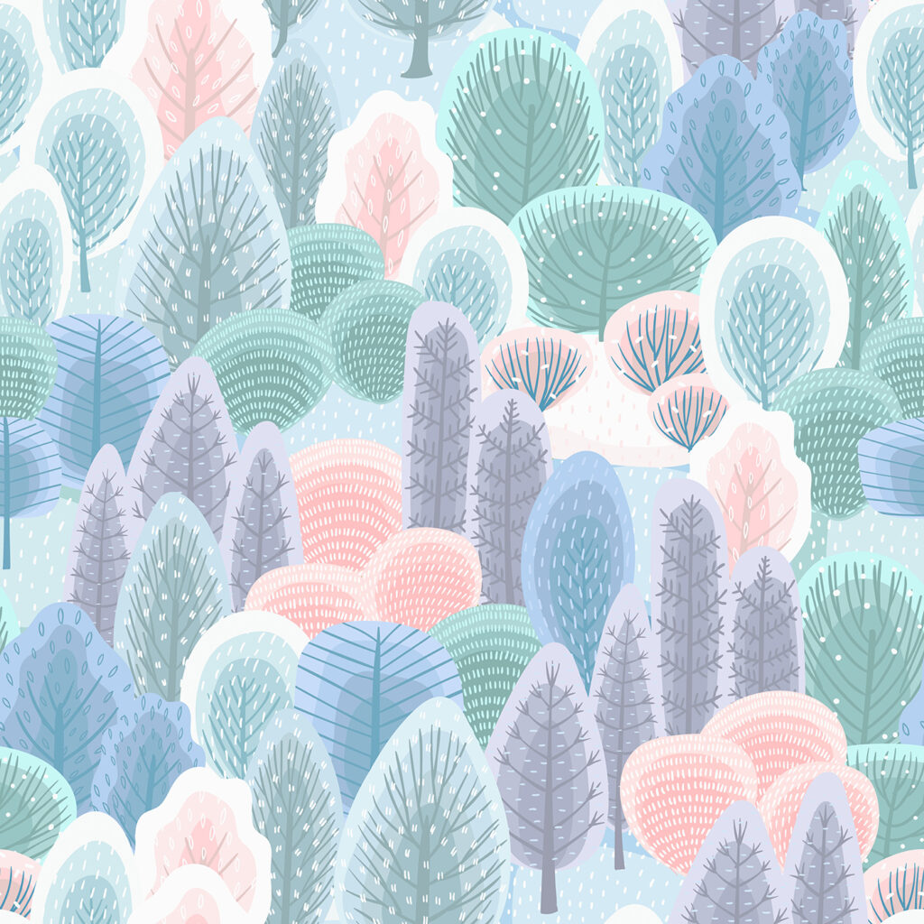 Pastel forest - WallCurry