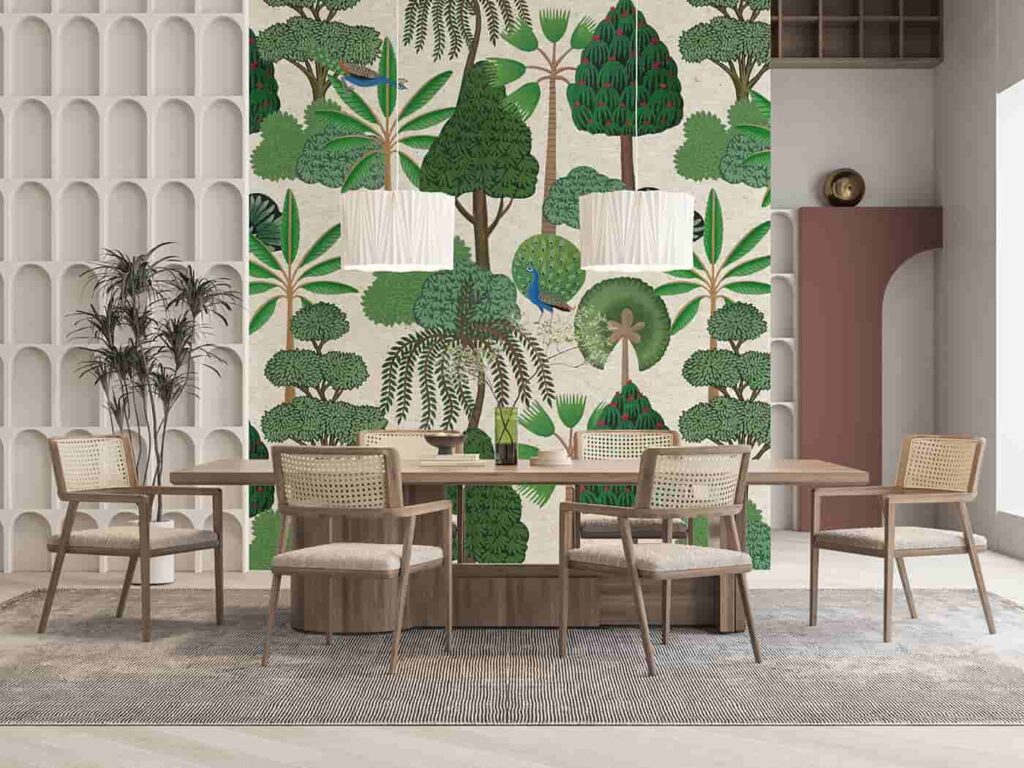Pichwai style trees - WallCurry